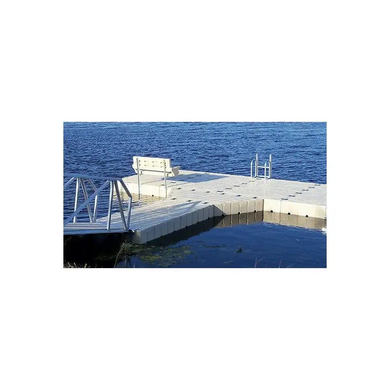 This dock bench – floating dock with seat – Leks Motor as